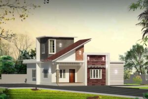 Small home elevation in 7 cent plot - HOMEZONLINE